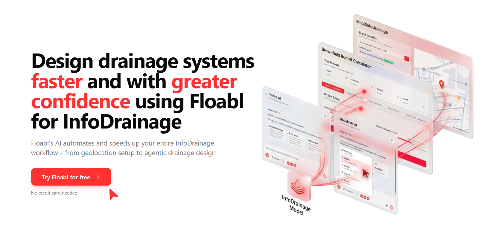 Floabl - AI-Powered Drainage Design Tools for InfoDrainage